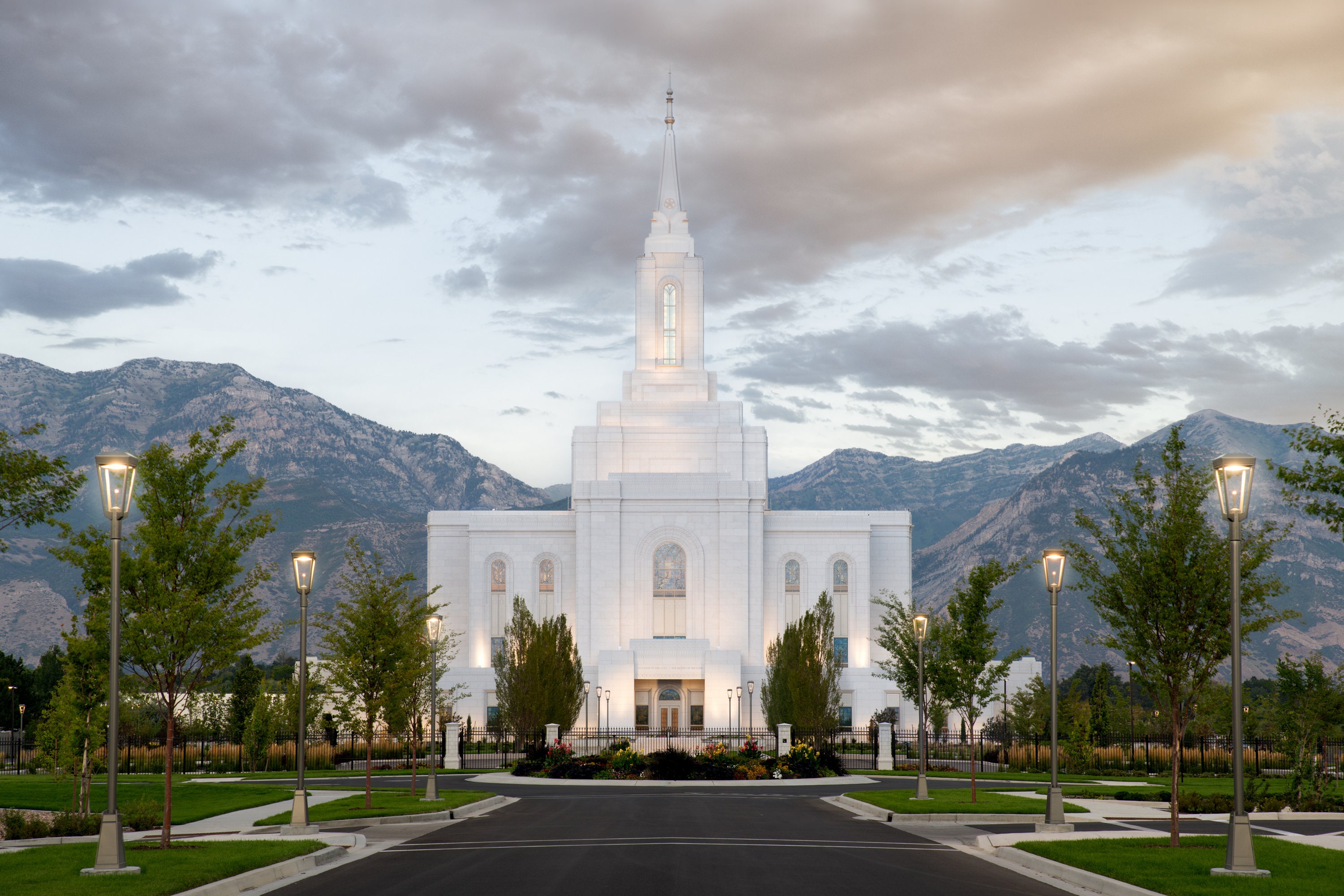 Orem Utah Temple - Lead Me, Guide Me - Print Only - Paper or Canvas ...