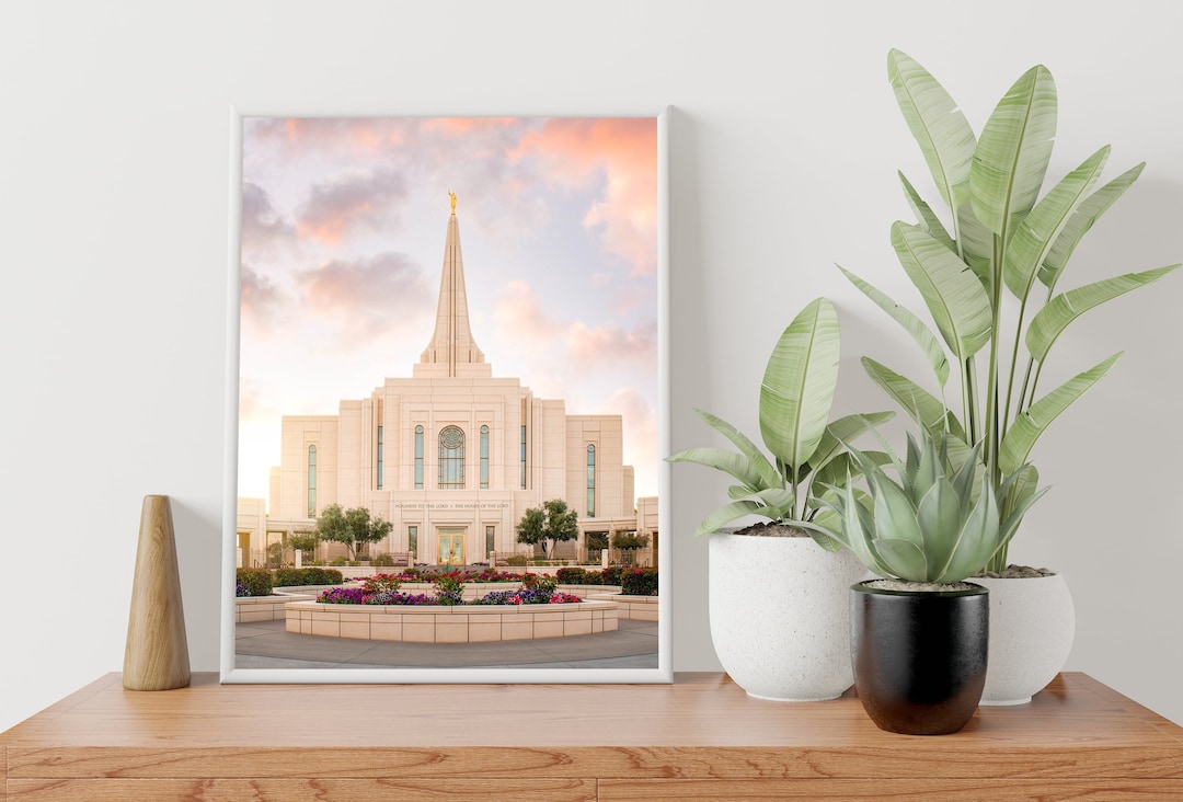 Gilbert Arizona Temple - Glorious - Vertical - Print Only - Paper or ...