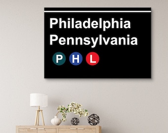 Philadelphia Subway Poster Art Print Pennsylvania Item T1512 - Etsy