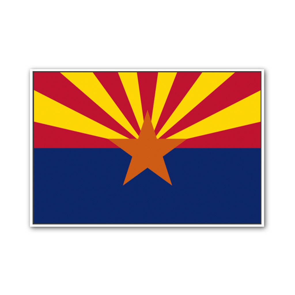 Arizona Canvas Flag Art Print - Etsy