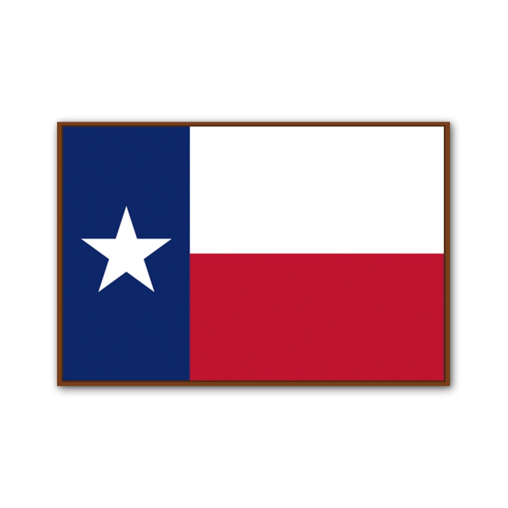 Texas Flag Canvas Art Print - Etsy