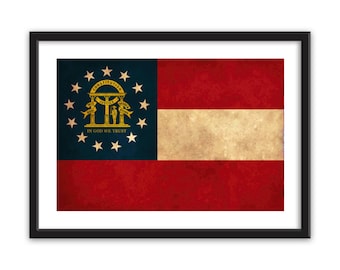 Distressed American Flag Canvas Art Print | Etsy