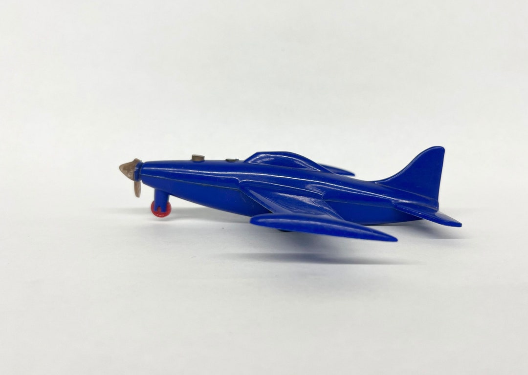 USAF Plastic Blue Fighter Jet - Argo Plastic Fighter Jet - Propeller ...