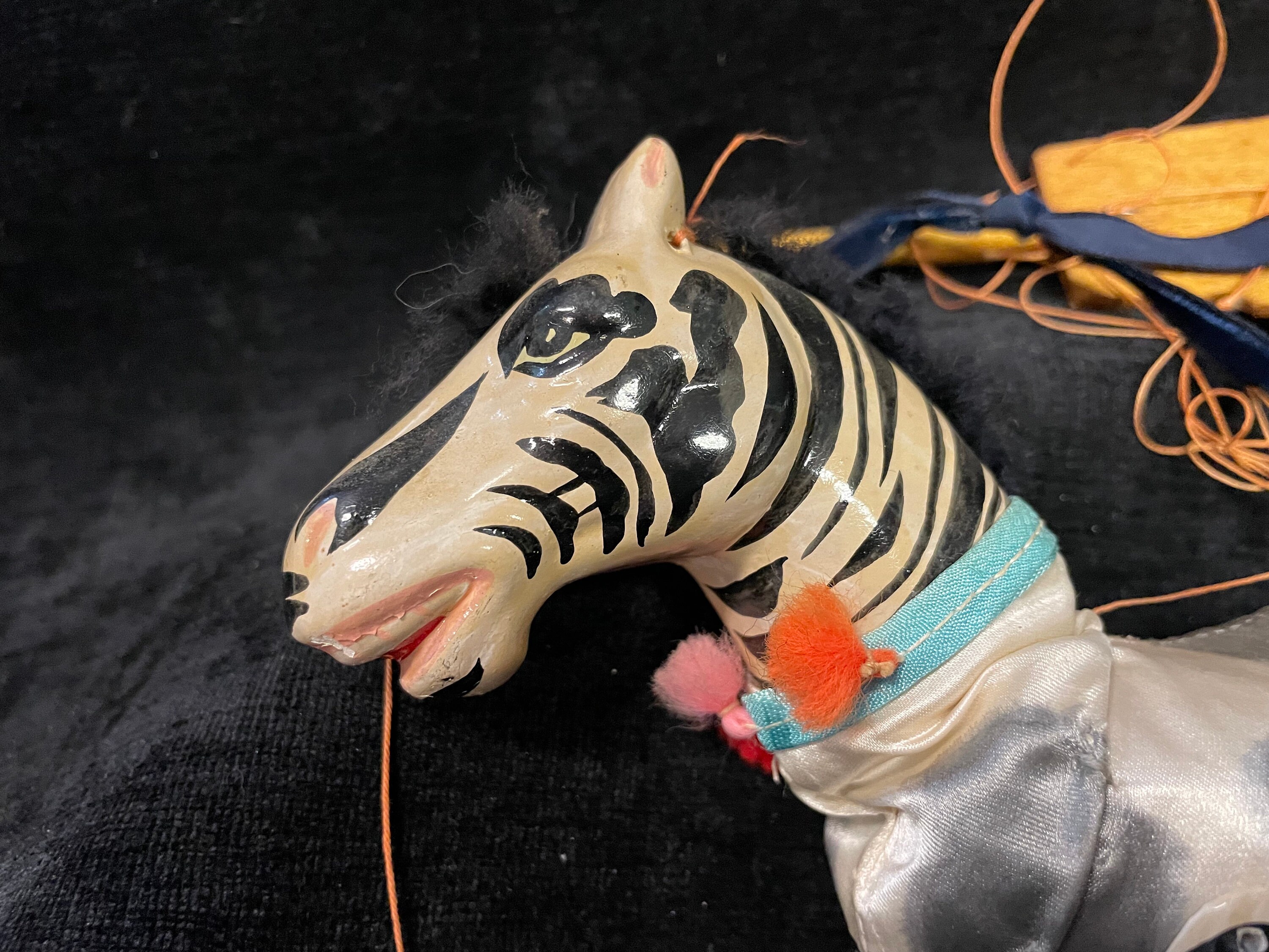 Zebra Marionette Peru Zebra Puppet Complete With Strings and - Etsy