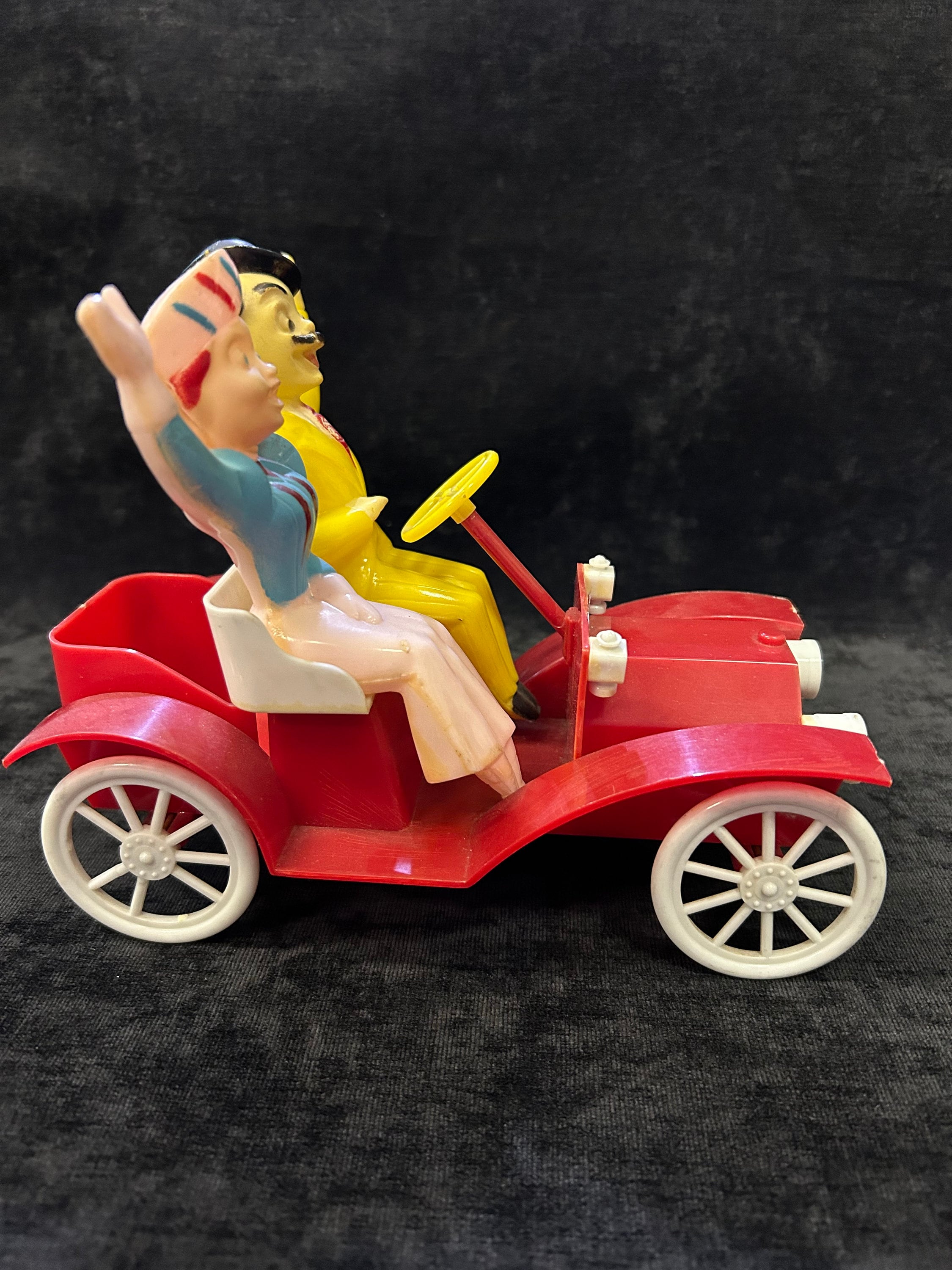 Rosbro Model T Plastic Car Candy Container rare Couple Out for Ride in ...