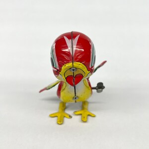 TIN LITHO Windup Hopping Bird With Flapping Wing - 1950s Mikuni Co ...