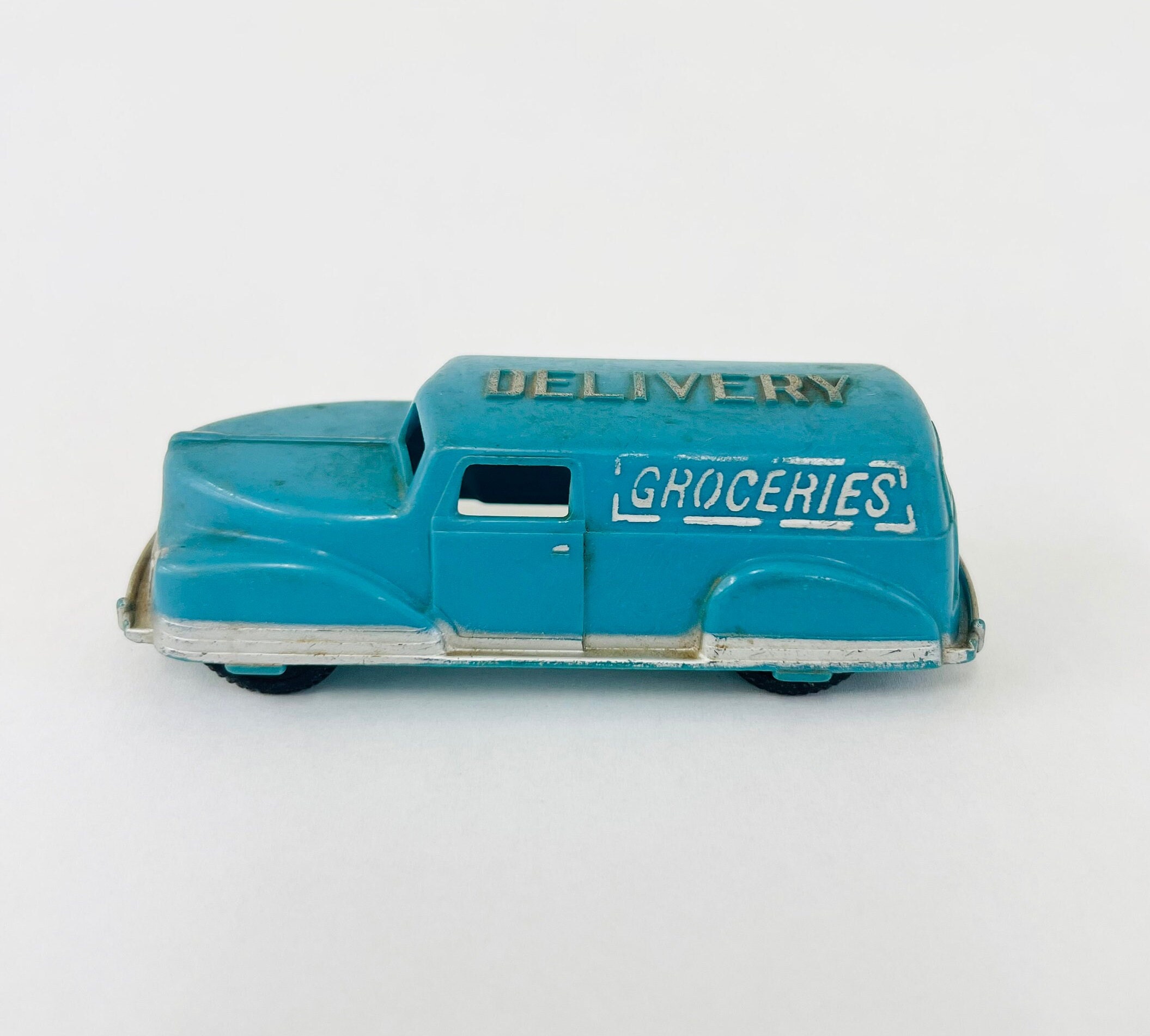 Plastic Delivery Van Groceries Delivery Van Plastic Toy Renwal Products ...