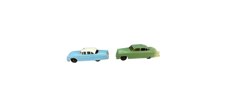 Tootsie Toy Cars- A Green Chrysler Tootsie Car - A Two Tone Blue and ...
