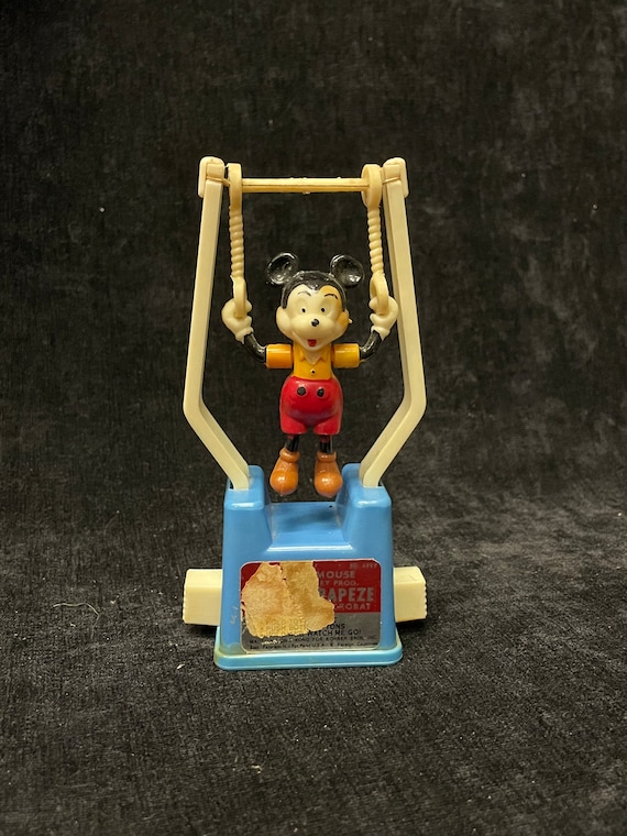 Mickey Mouse Tricky Trapeze Push Button Acrobat - Etsy