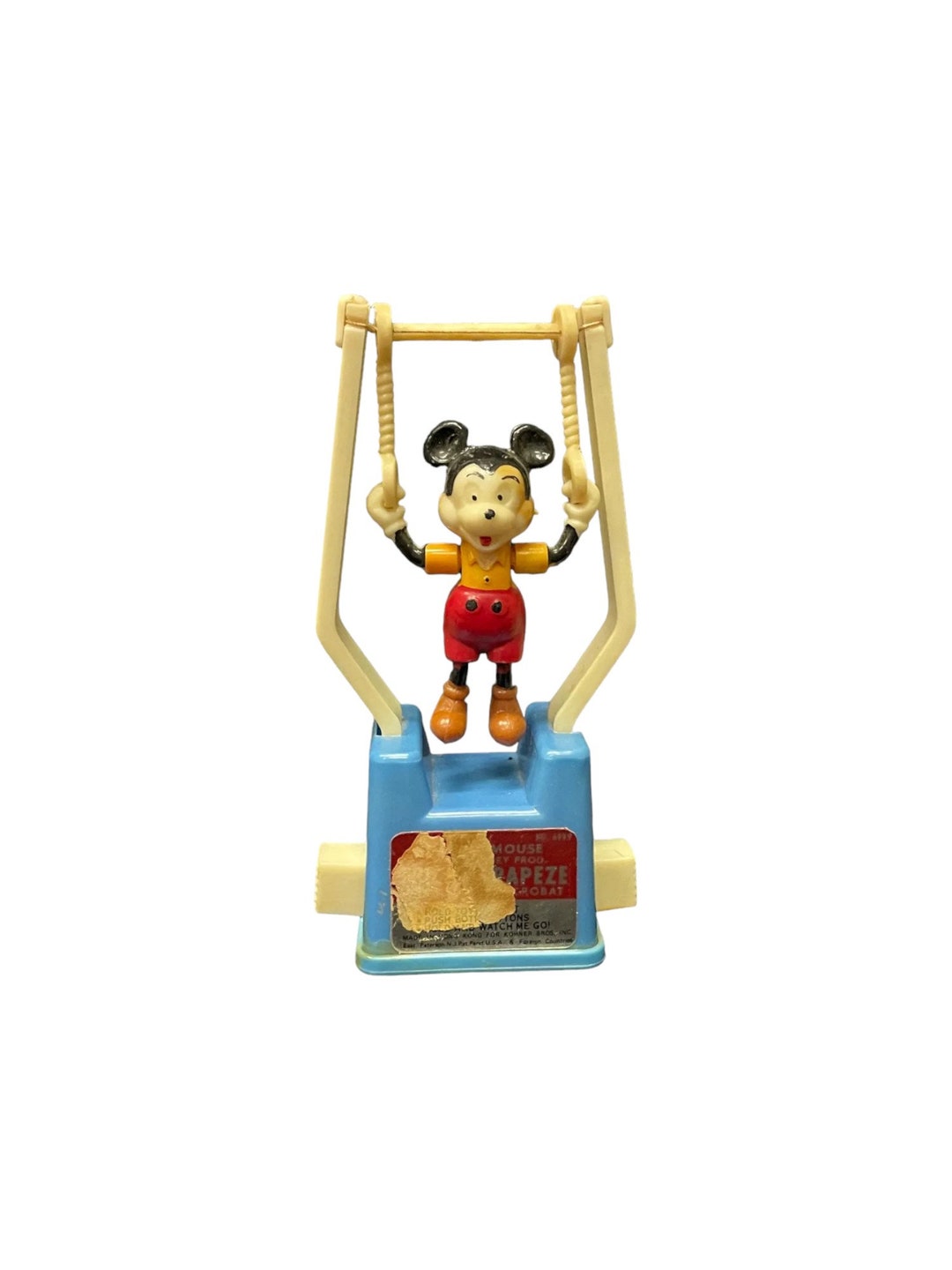 Mickey Mouse Tricky Trapeze Push Button Acrobat - Etsy