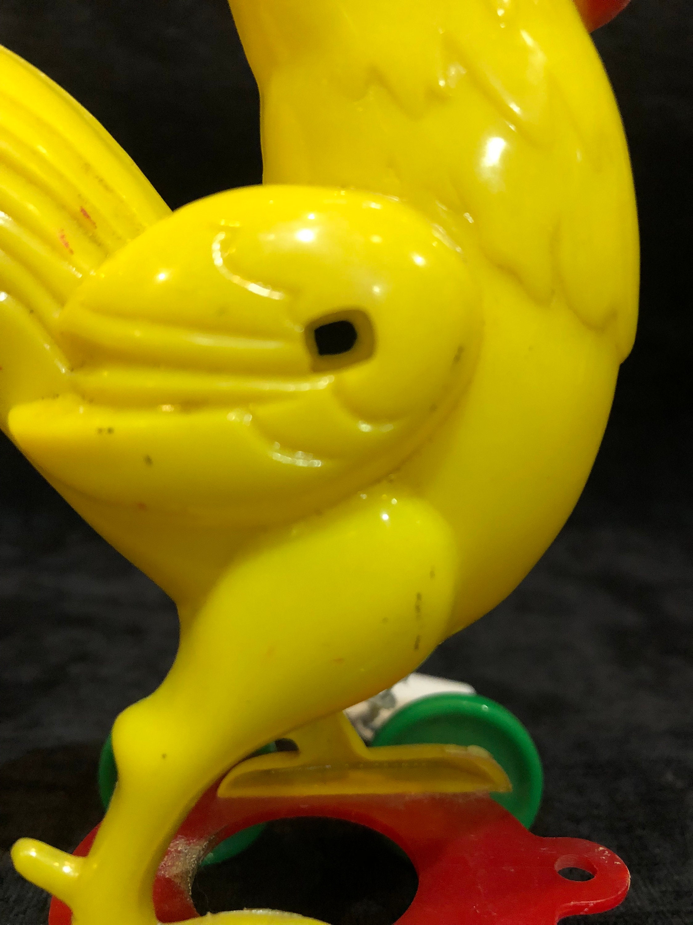 Rosen 1950'S Large Yellow Plastic Rooster on Wheels - Vintage Easter - Etsy