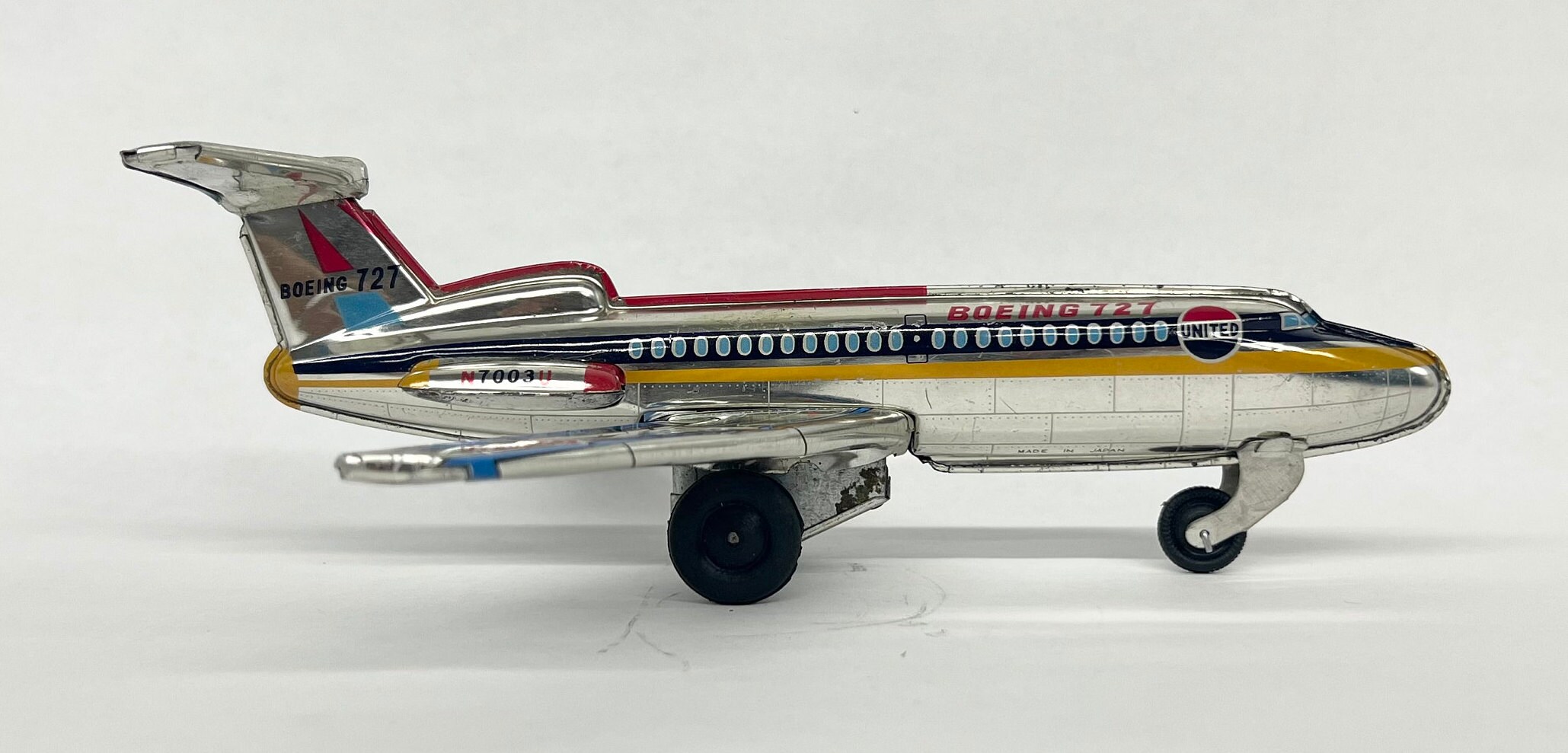 Vintage 1970s Boeing 727 Tin Litho Friction Airplane - Japan - Etsy