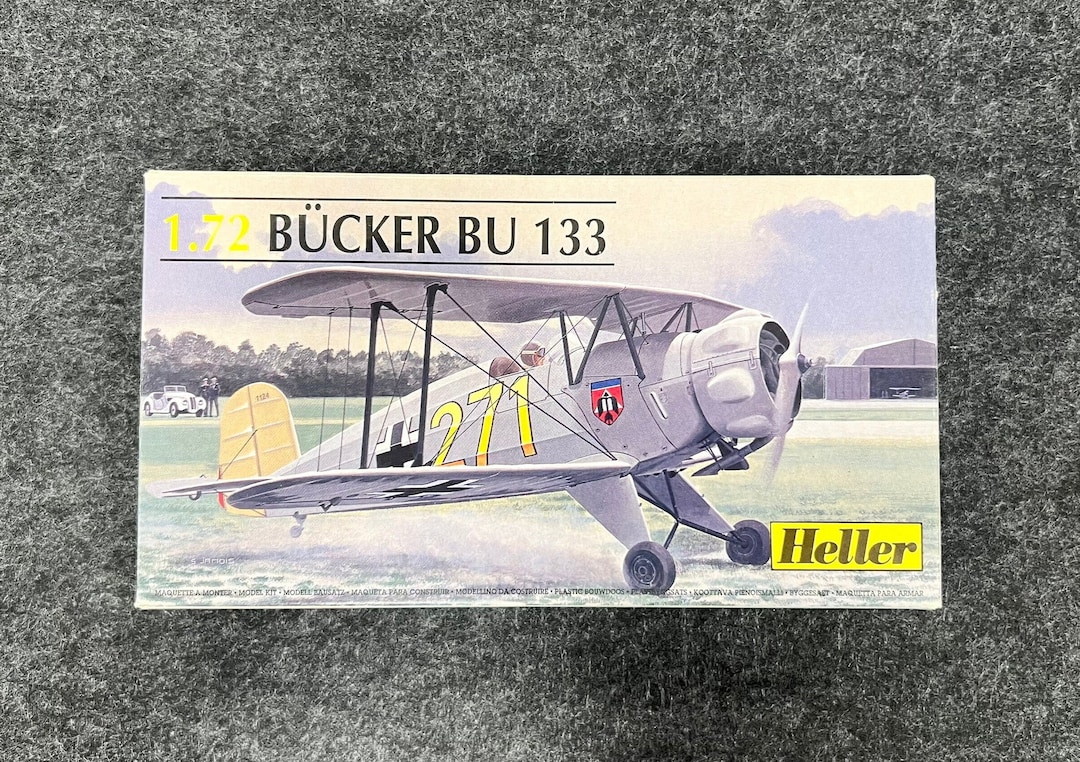 1.72 BUCKER BU 133 - Heller Airplane Model Kit - Heller Kit 80228 ...
