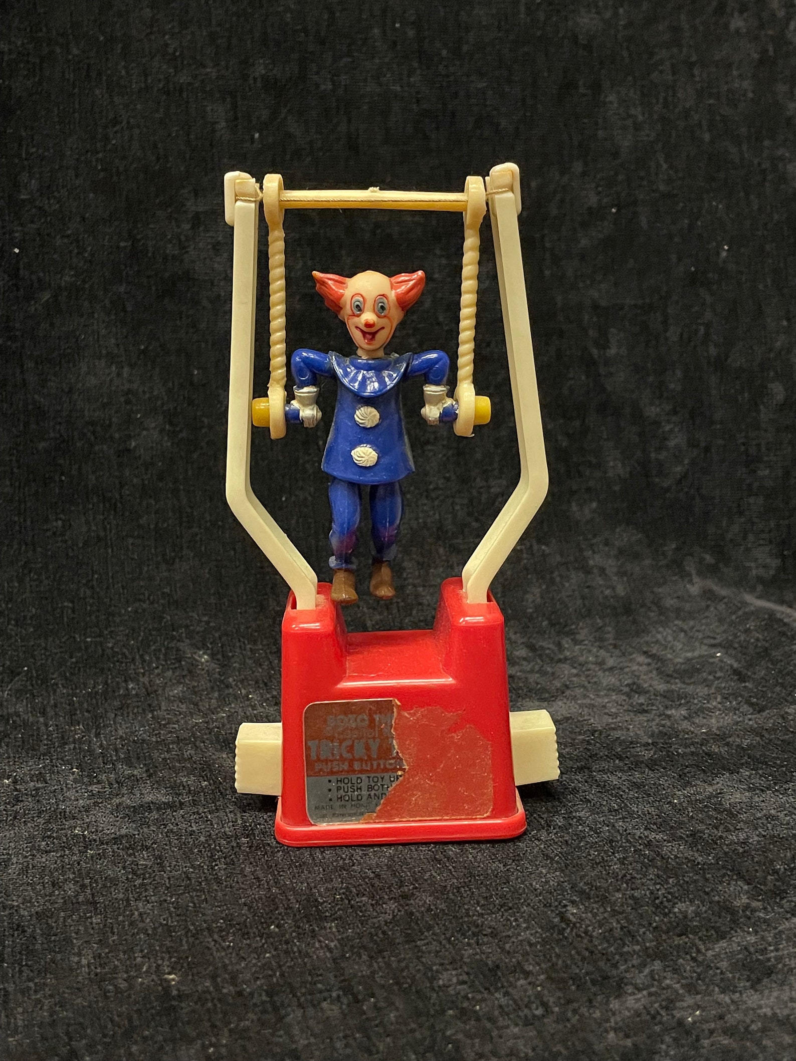 Tricky Trapeze Bozo Clown - Push Button Acrobat - Etsy