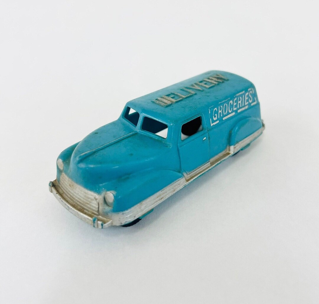 Plastic Delivery Van Groceries Delivery Van Plastic Toy Renwal Products ...