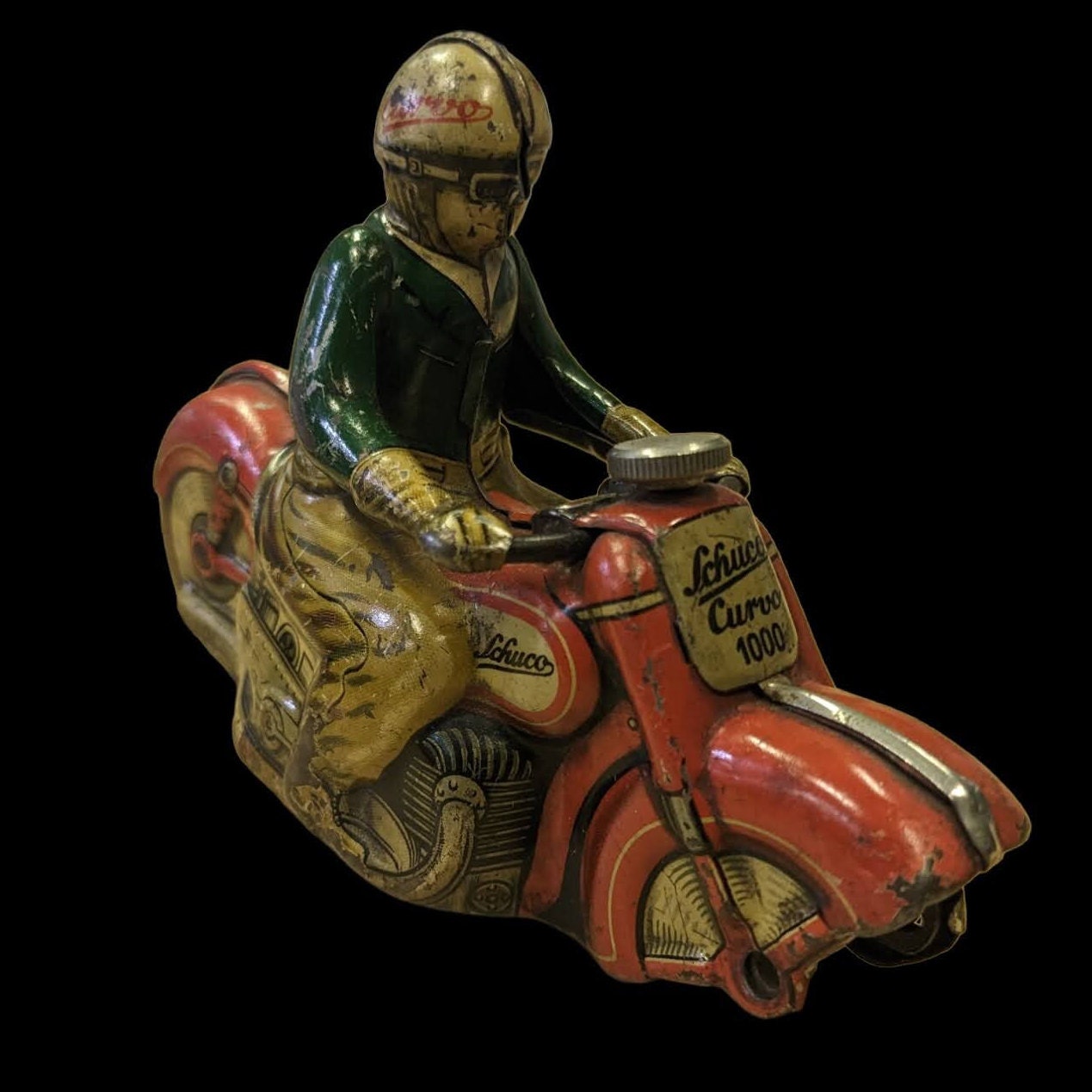 Wind up Schuco Curvo 1000 Motorcycle- Vintage From the 1940s - Missing ...