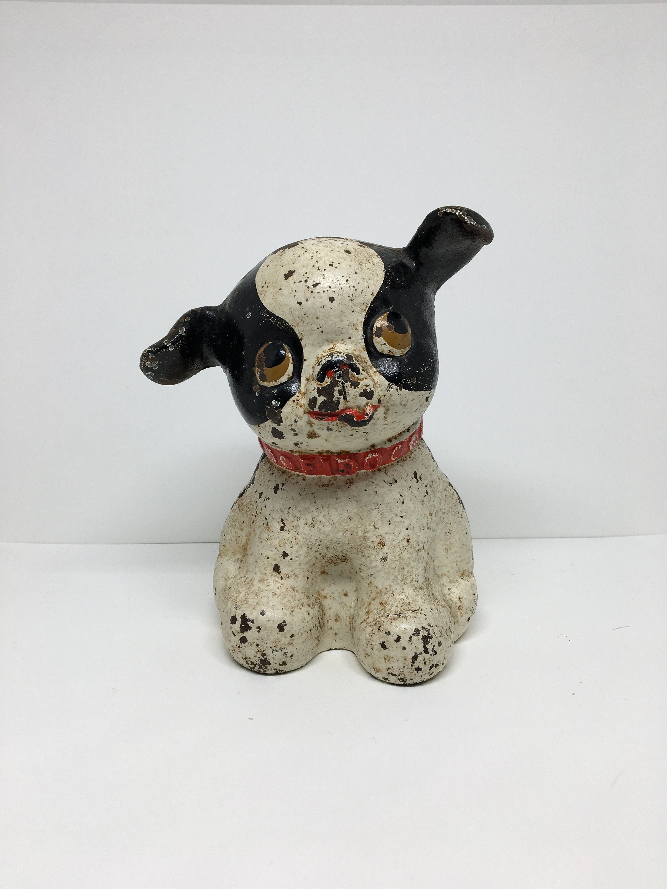 Vintage 1914 Hubley Puppy Dog Iron Figural Bank - Etsy