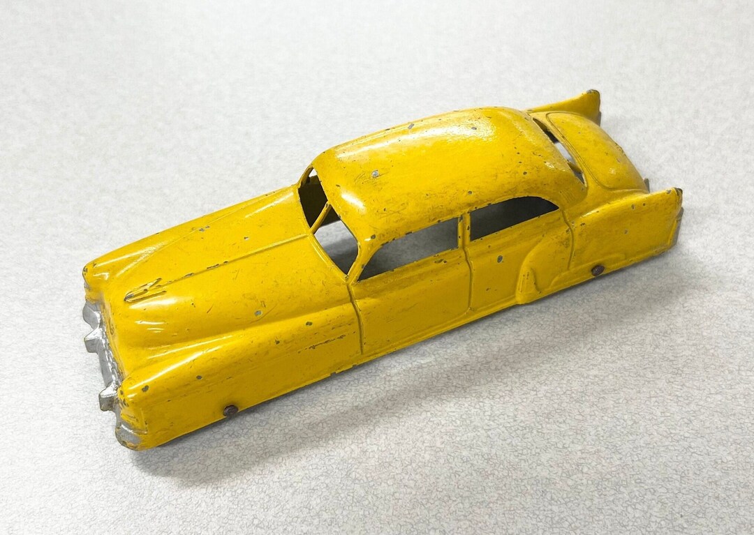 1949 Yellow Cadillac Sedan Vintage Tootsie Toy Car Made in the U.S.A ...