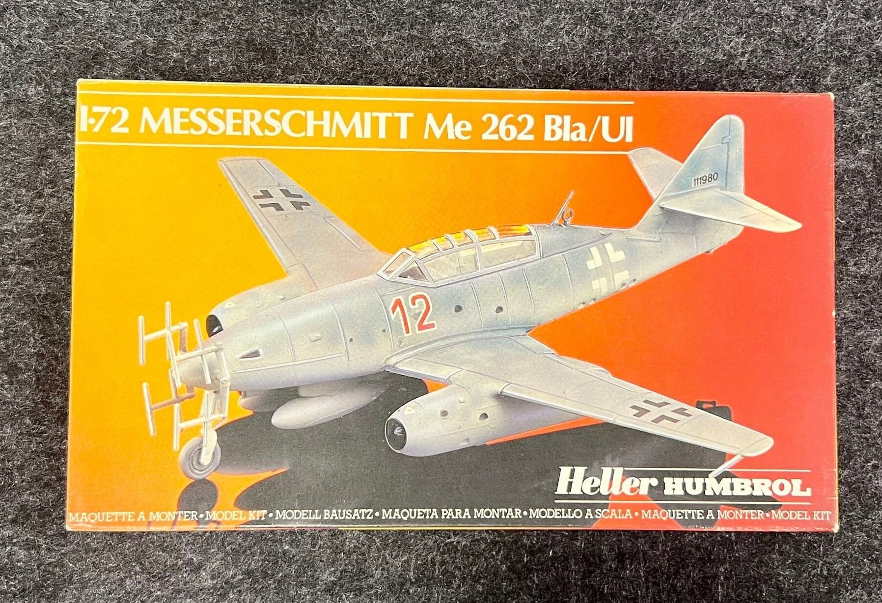 I.72 MESSERSCHMITT Me 262 Bla/ui Plastic Model Airplane Kit Mint in Box ...