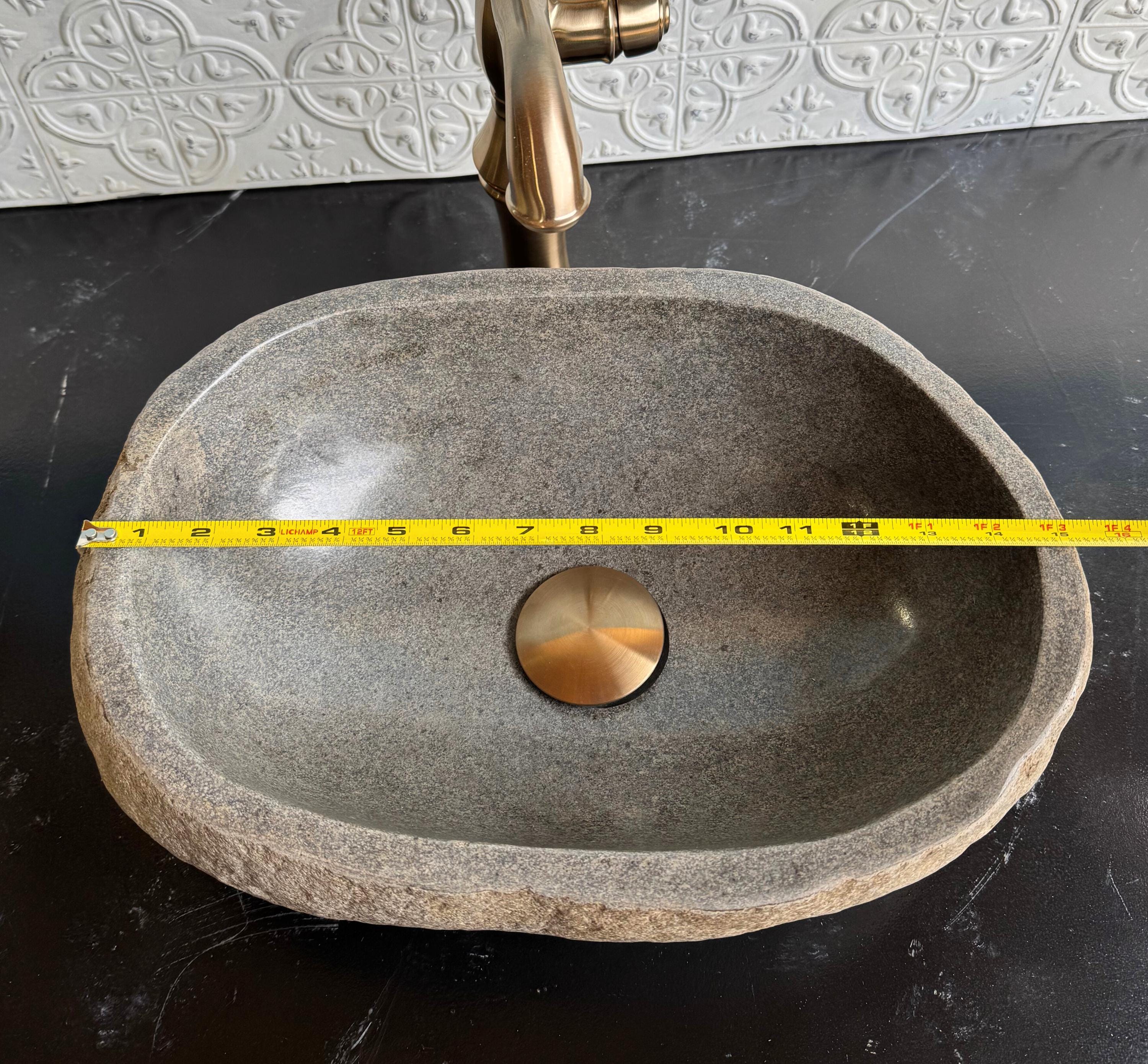 Hand-crafted, Natural River Rock Vessel Sink, Stone Sink - Etsy