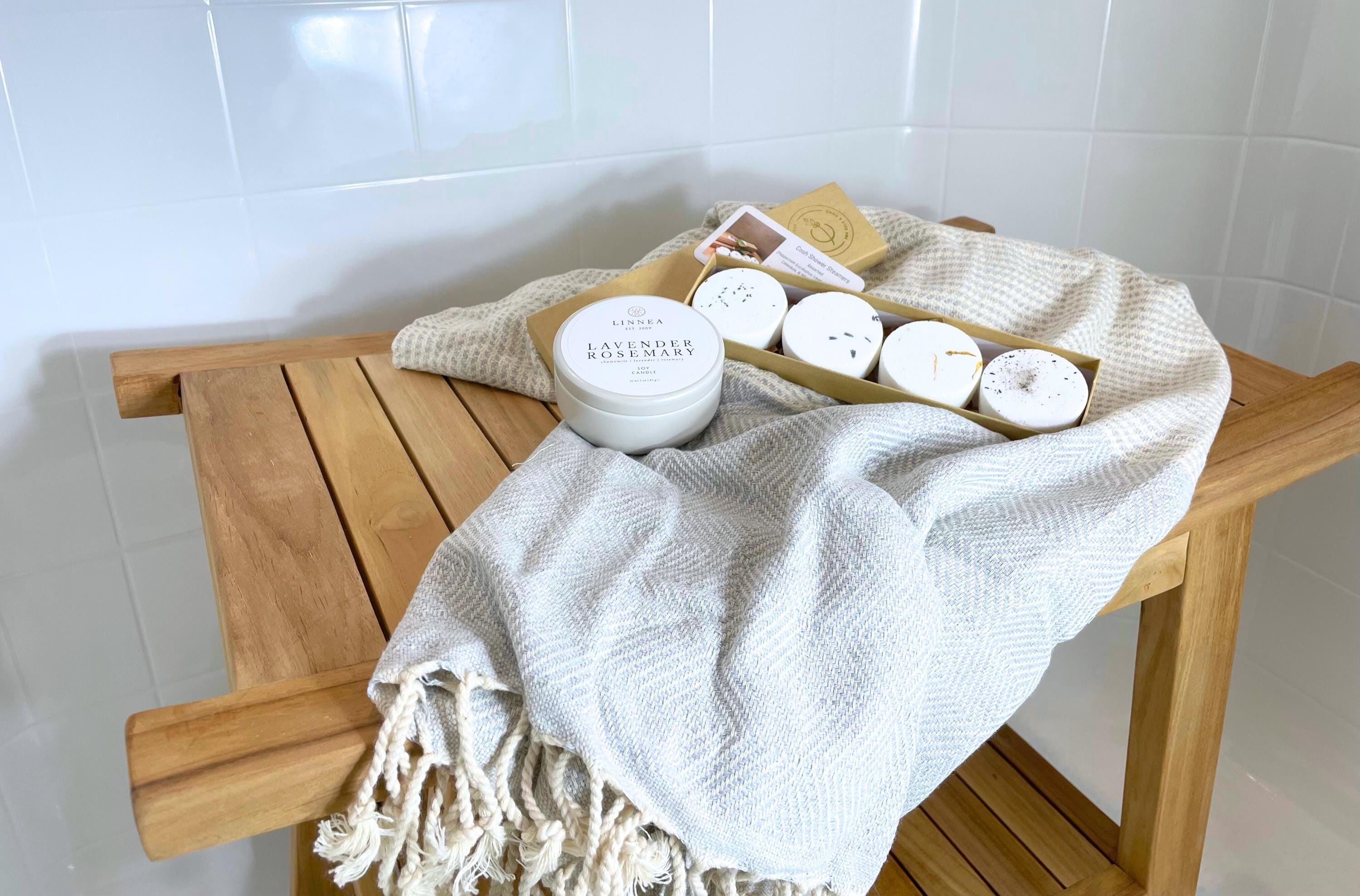Teak Wood Shower Bench Gift Box - Etsy