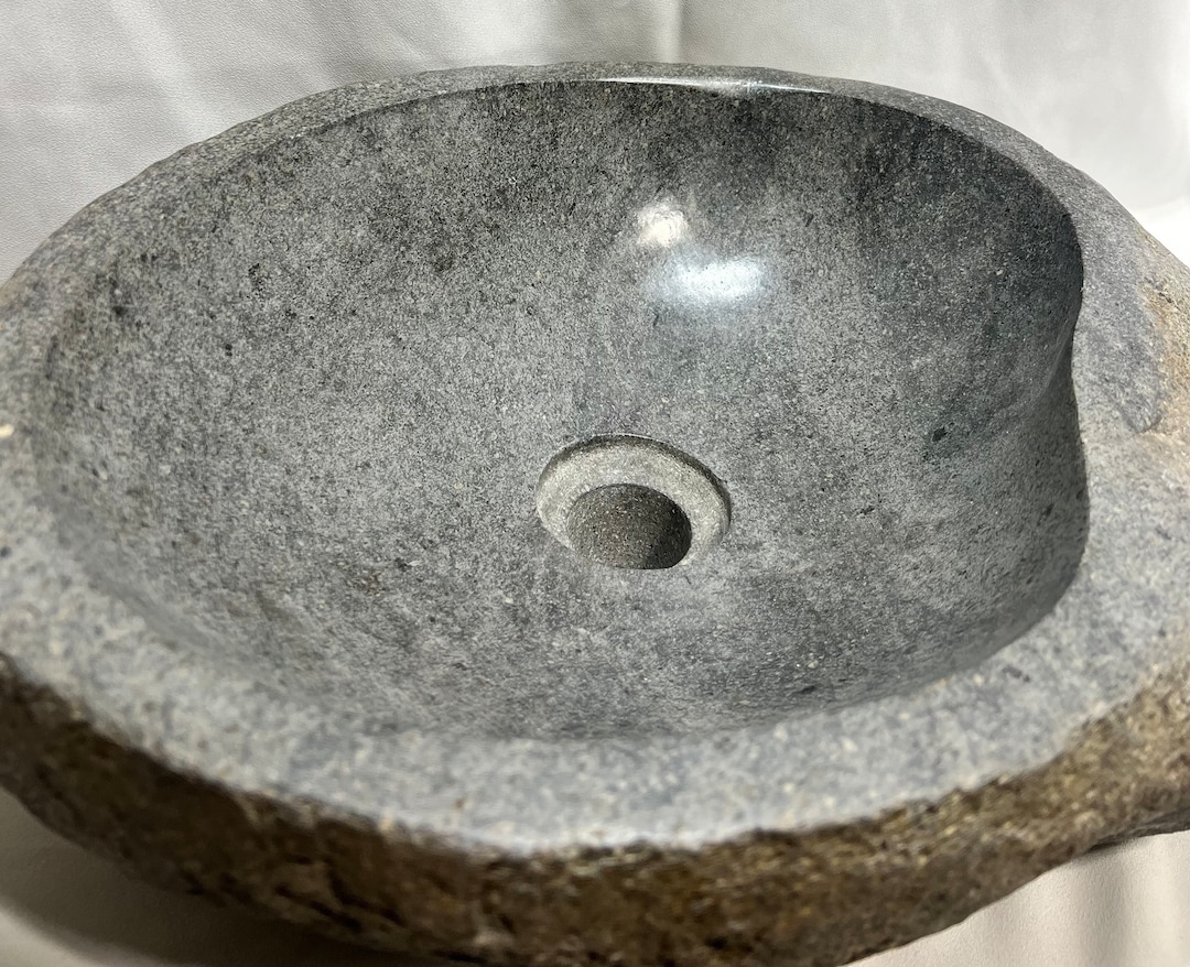Hand-crafted, River Rock Natural Vessel Sink, Stone Sink - Etsy