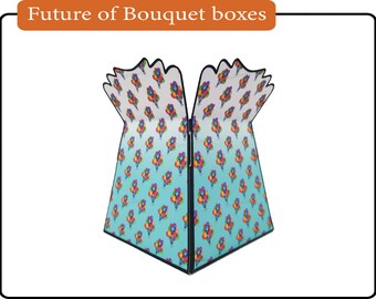 Bouquet Box Template | Etsy