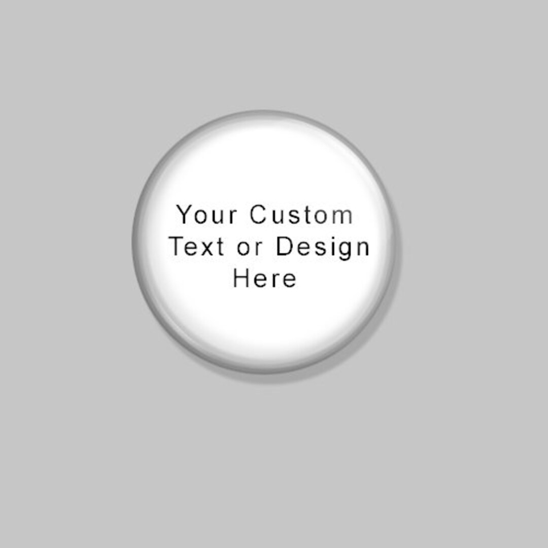 50 2.25 Inch Custom Button Pins - Your Text or Photo Design - Free ...