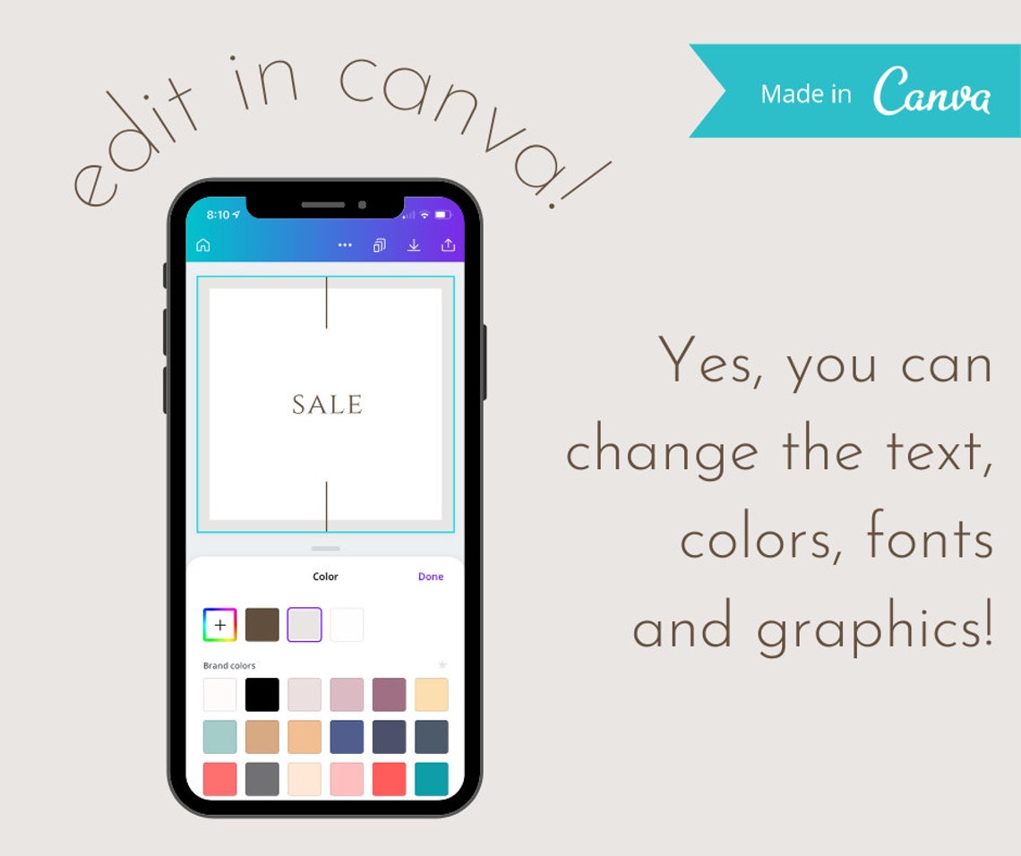Customizable Canva Template Etsy Shop Banner Etsy Shop Kit | Etsy