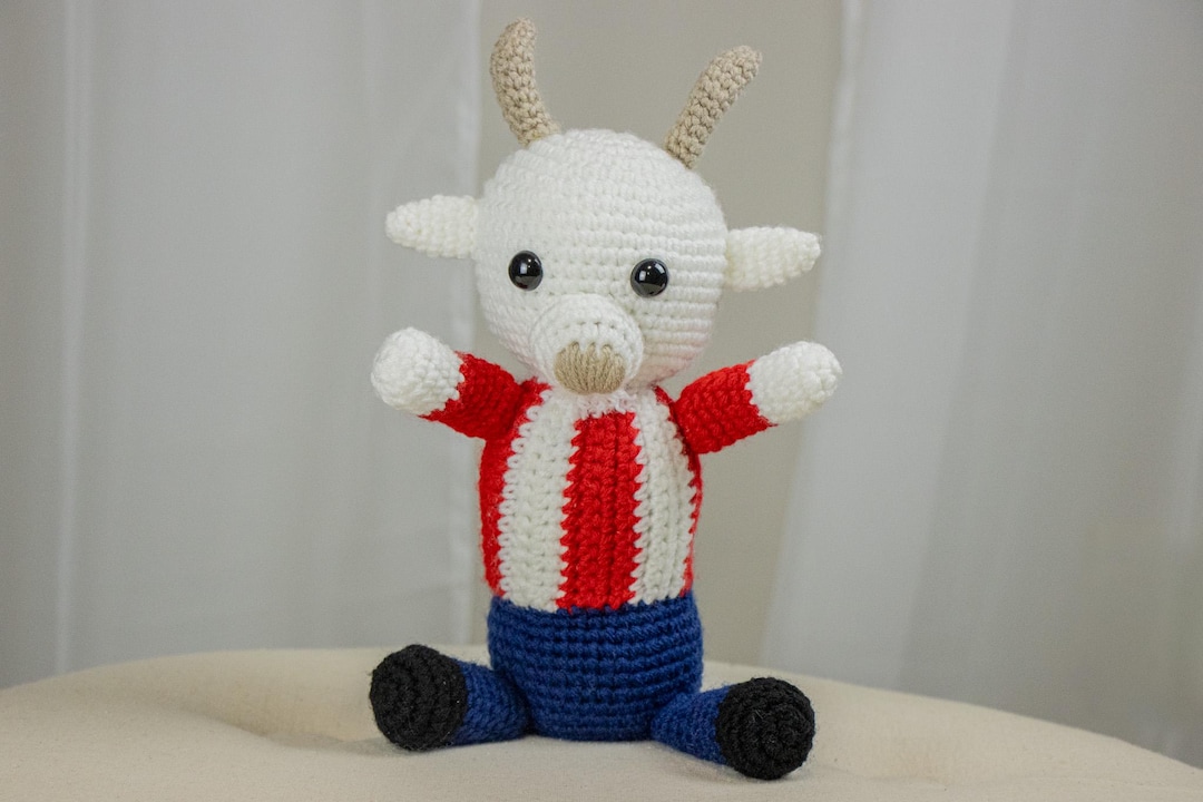 Chivas Crochet Doll, Goat, Soccer Team, Guadalajara Goat Knitted Mascot ...