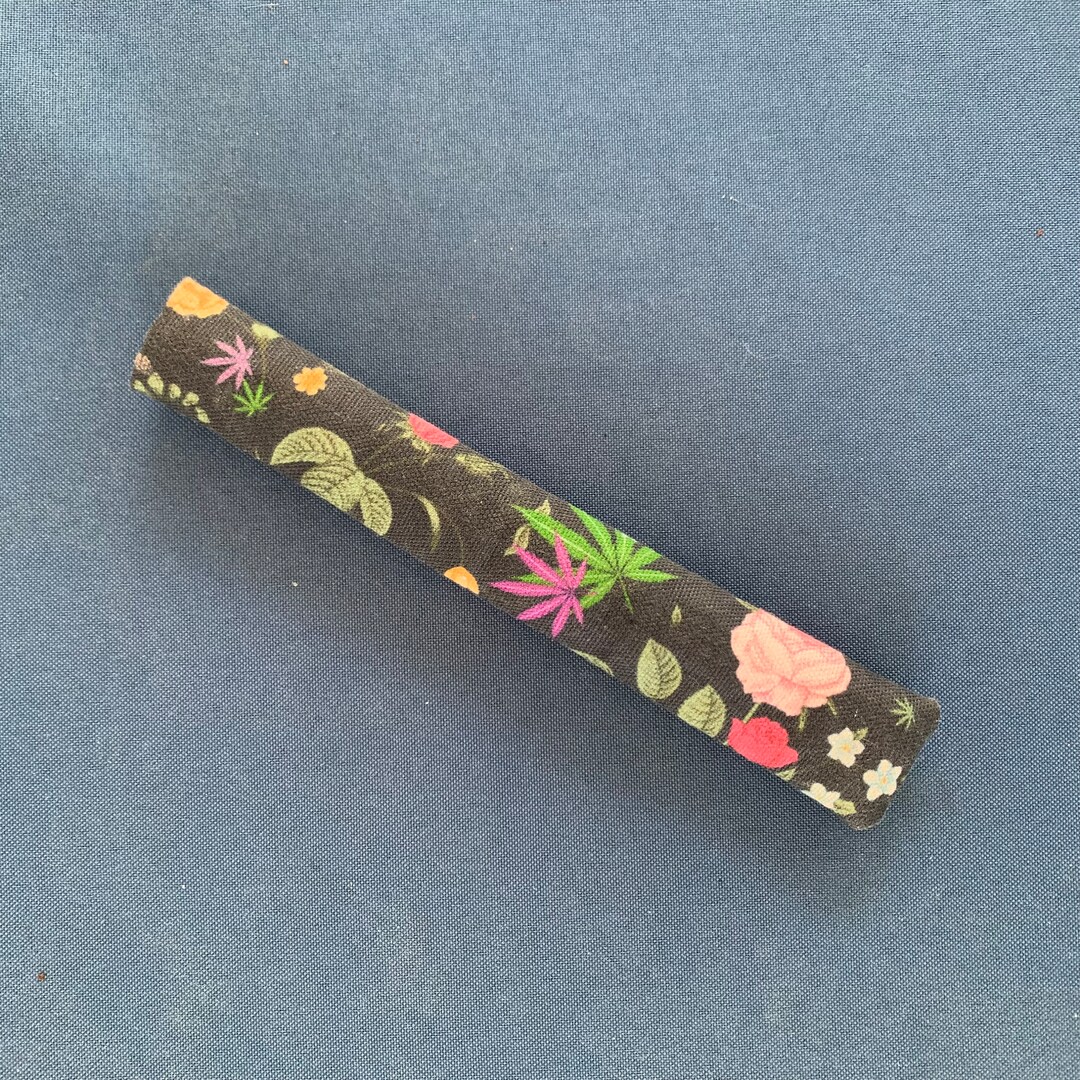 Pot Leaf Vape 510 Battery Pen Cover. 6” Navy W Pink Roses. Protects ...