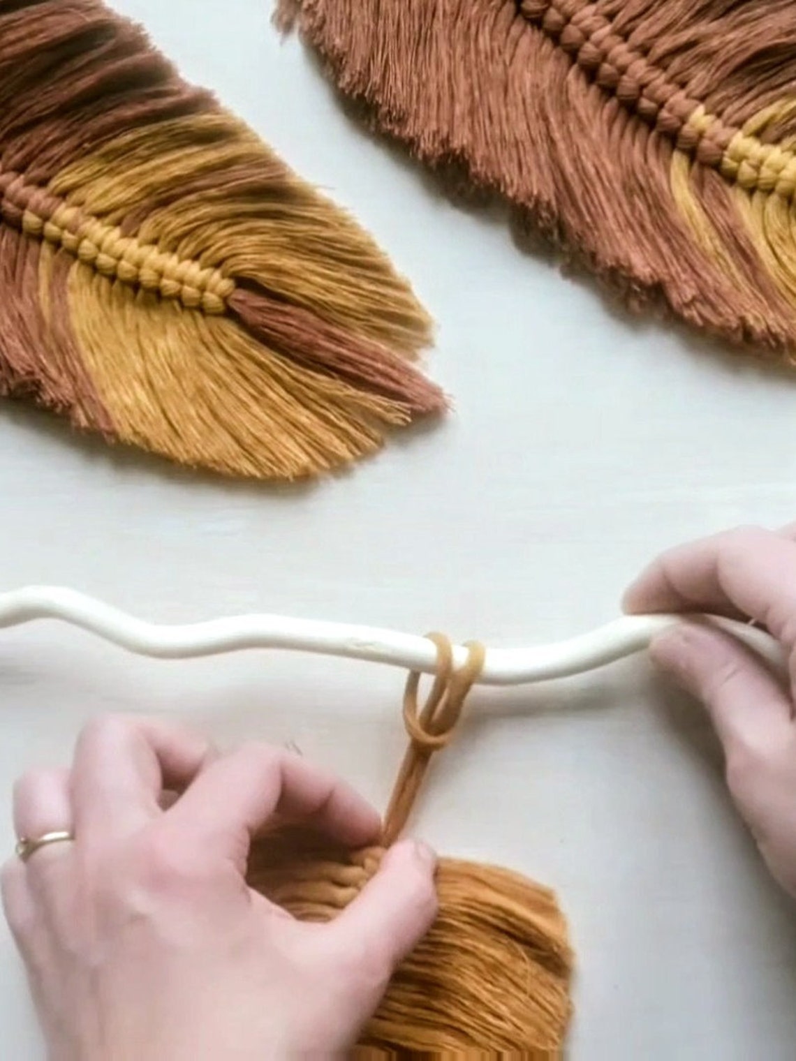 Feather Macrame PDF Tutorial Leaf Macrame Pattern For Etsy Feather Macrame PDF Tutorial Leaf Macrame Pattern For Etsy