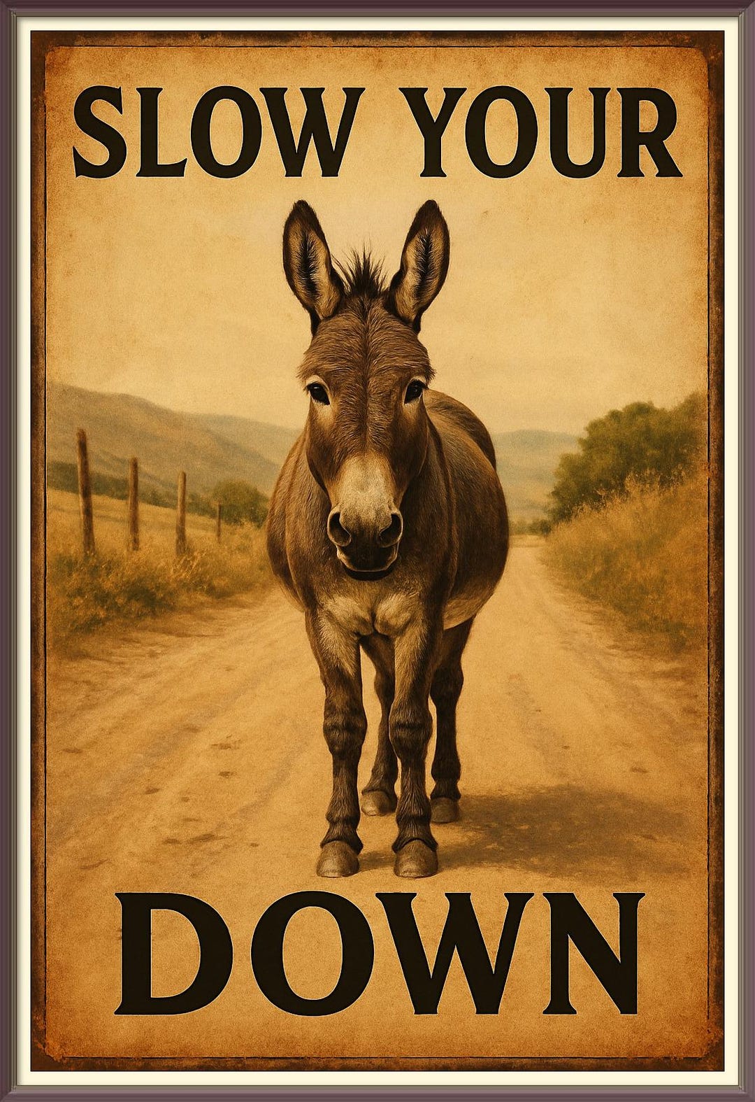 Funny Donkey Farmhouse Sign: Rustic Metal, Cardstock, or Vinyl - Etsy