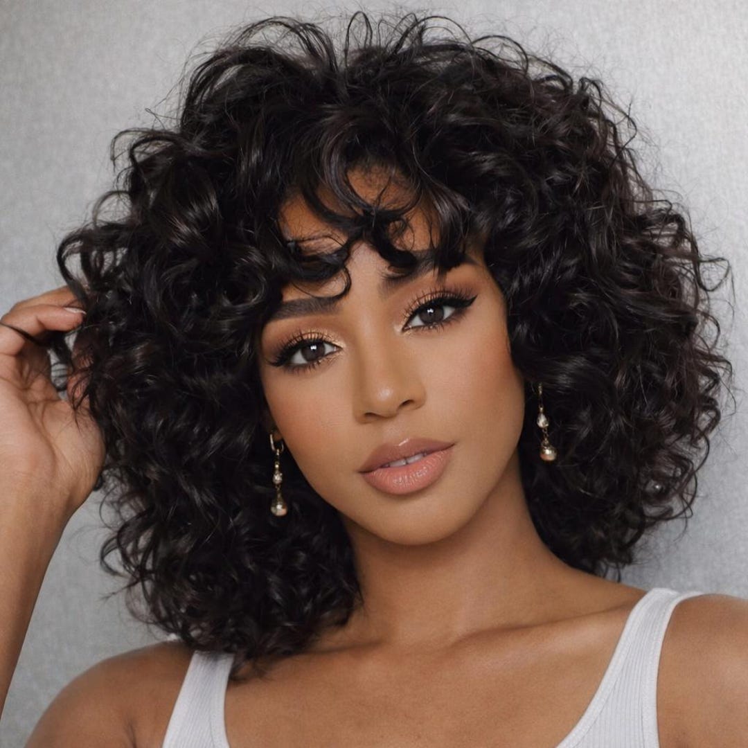 Afro Curly Hair Extension Wig 70s Style Large Bouncy Fluffy Soft ...