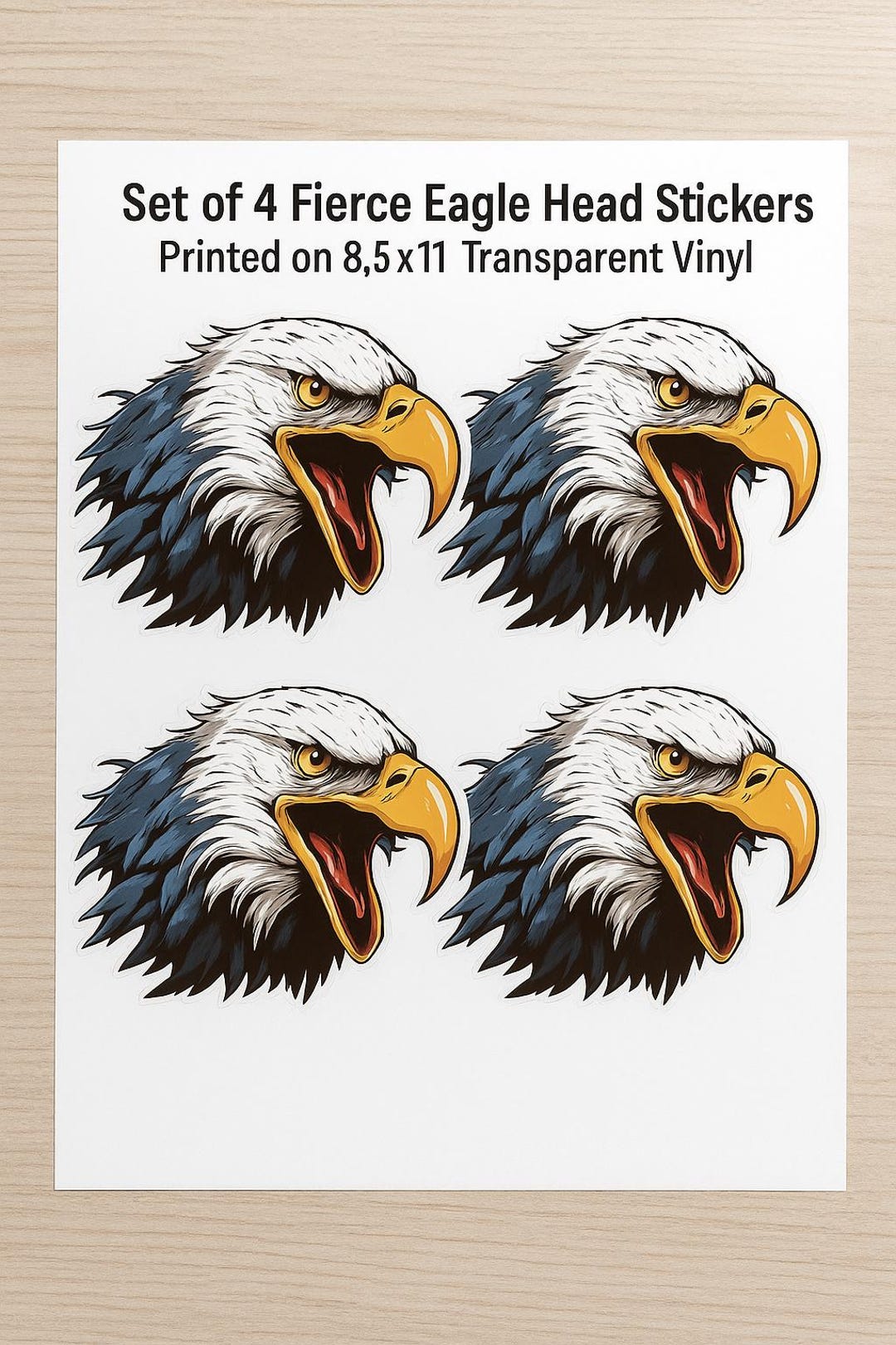 Bald Eagle Head Stickers: Patriotic Waterproof Vinyl Decals - Etsy