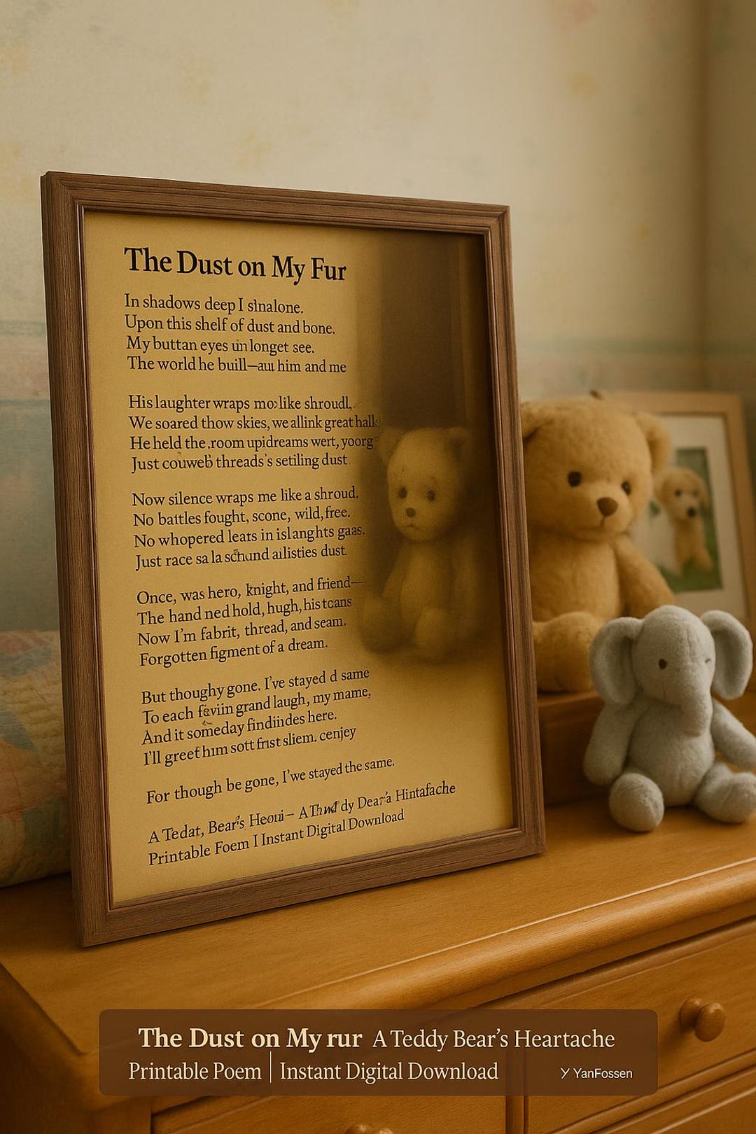 Teddy Bear Poem Print: Sentimental Nursery Art (digital Download - Etsy