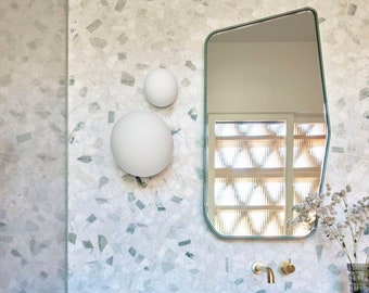 Salda Asymmetrical Mirror Bathroom Decor Aesthetic Design - Etsy