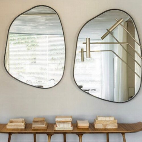 Inna Asymmetrical Mirror Wall Decor Irregular Mirror Home - Etsy