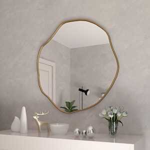 Asymmetrical Wall Mirror: Elegant Irregular Home Decor - Etsy