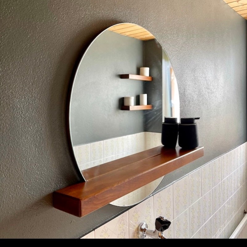 Mirror With Shelf - Etsy