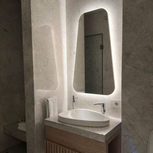 Alpi Irregular Bathroom Mirror Asymmetrical Home Decor Aesthetic Wall ...