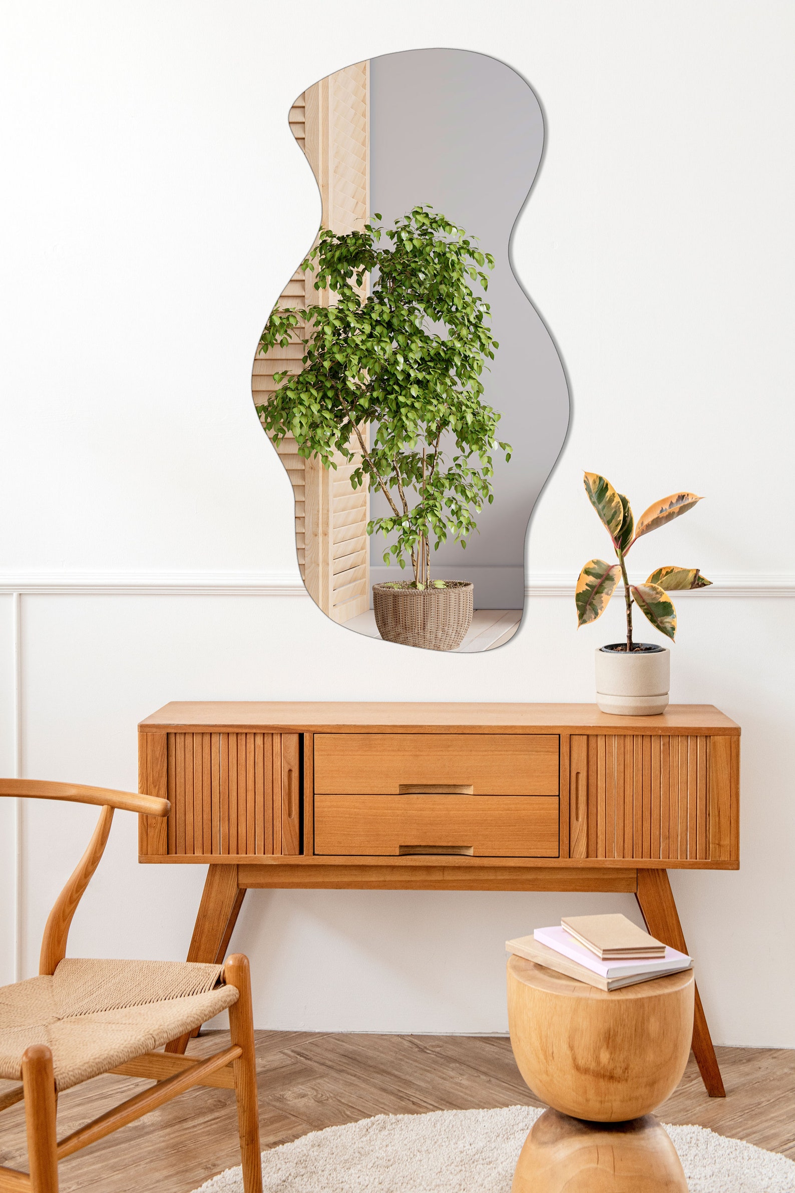 Asymmetrical Mirror Interior Design Irregular Mirror Home - Etsy