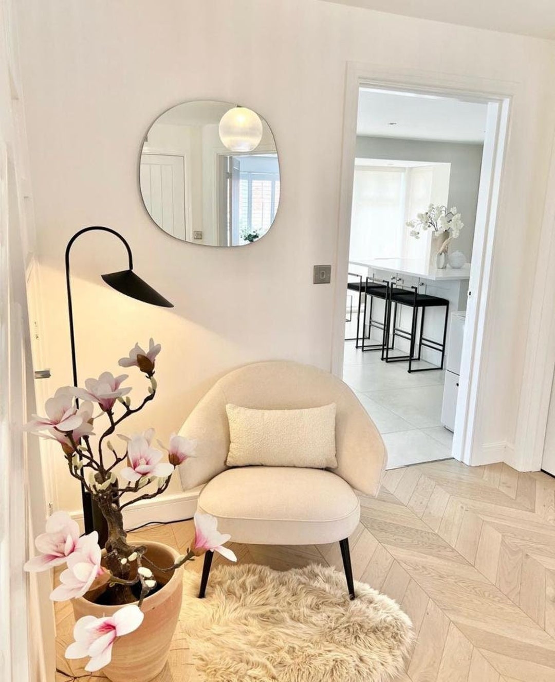 Ufisy Irregular Mirror Wall Decor Home Design Asymmetrical Decorative ...