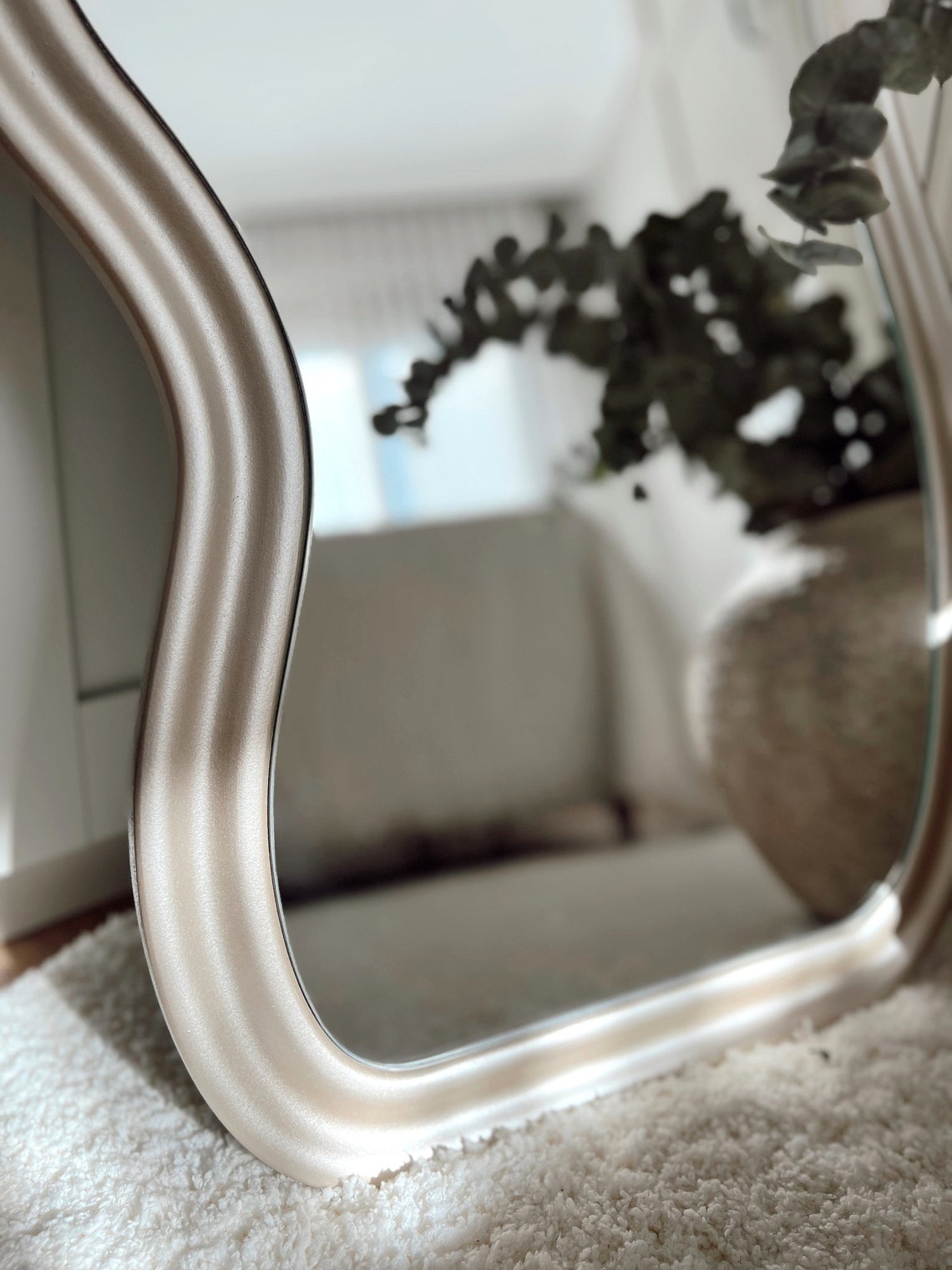 Sera Irregular Wavy Mirror Asymmetrical Home Decor Aesthetic - Etsy