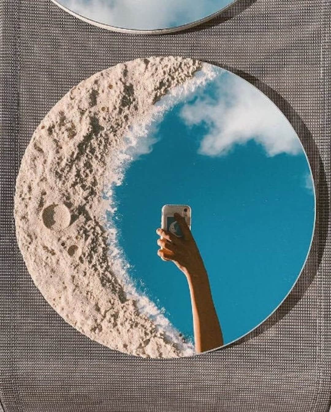 Moon Mirror, Crescent Mirror, Mirror Home Decor, Mirror Wall Decor,half ...