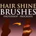 15 Hair Shine Brushes for Photoshop and Procreate, Procreate Hair Brushes, Photoshop Hair ...