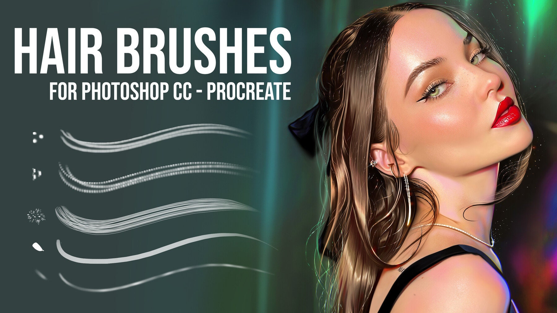 Portrait Brushes for Photoshop and Procreate, Portrait Brush Bundle - Etsy
