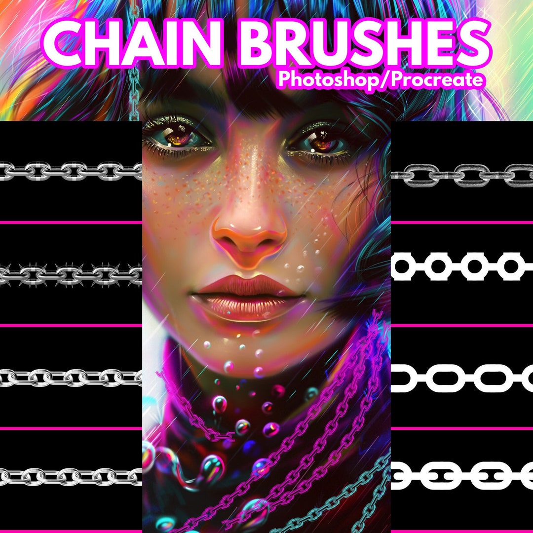 Chain Brushes for Photoshop + Procreate - Etsy