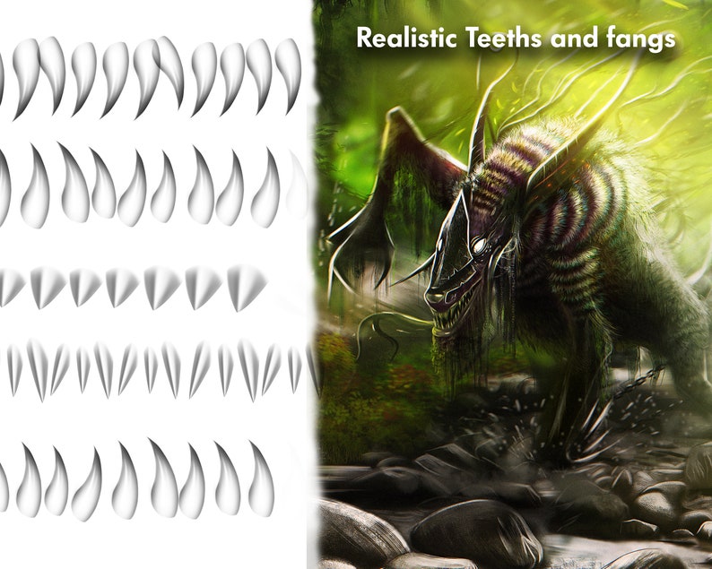 Dragon Brushes for Photoshop and Procreate - Etsy