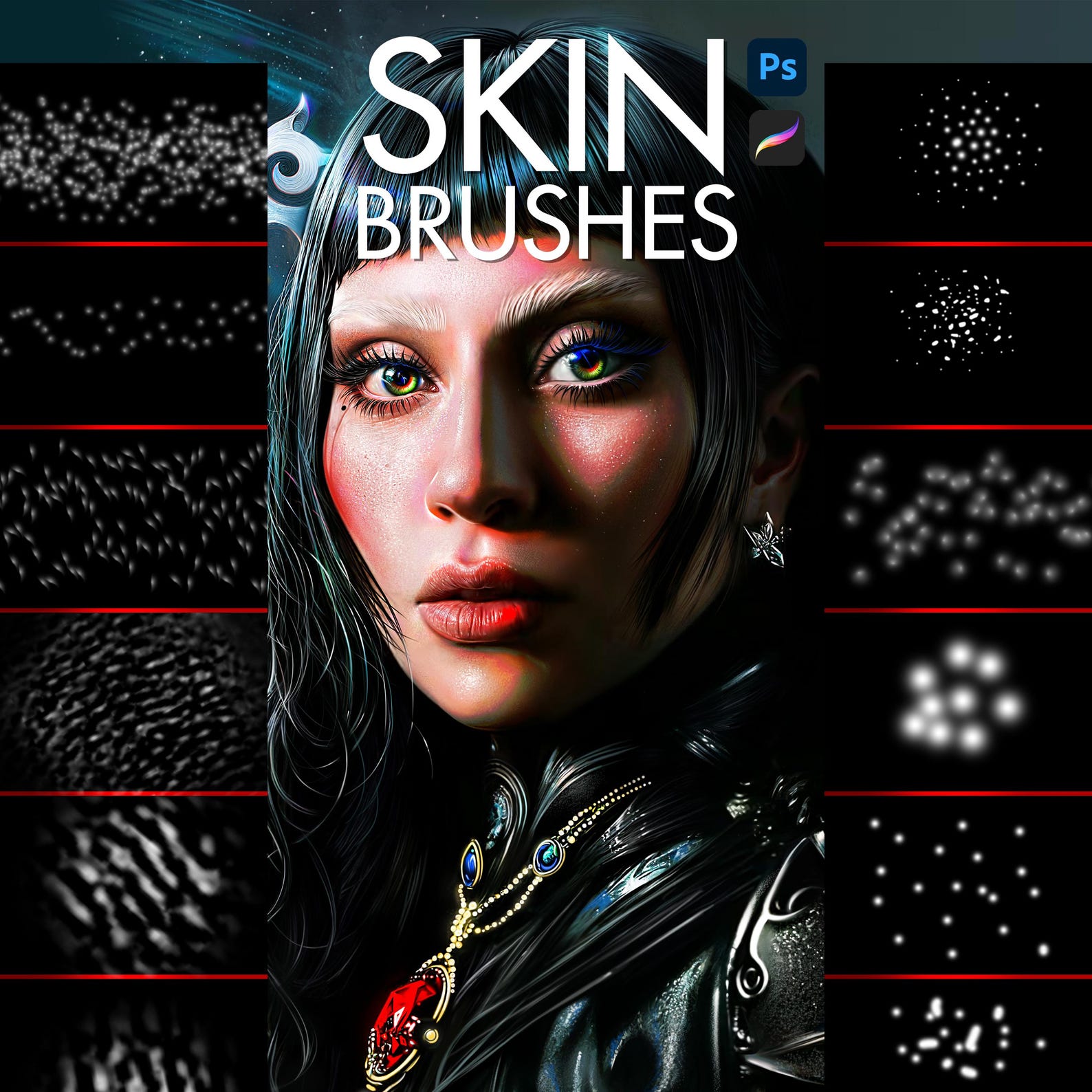 Skin Brushes for Photoshop and Procreate - Etsy
